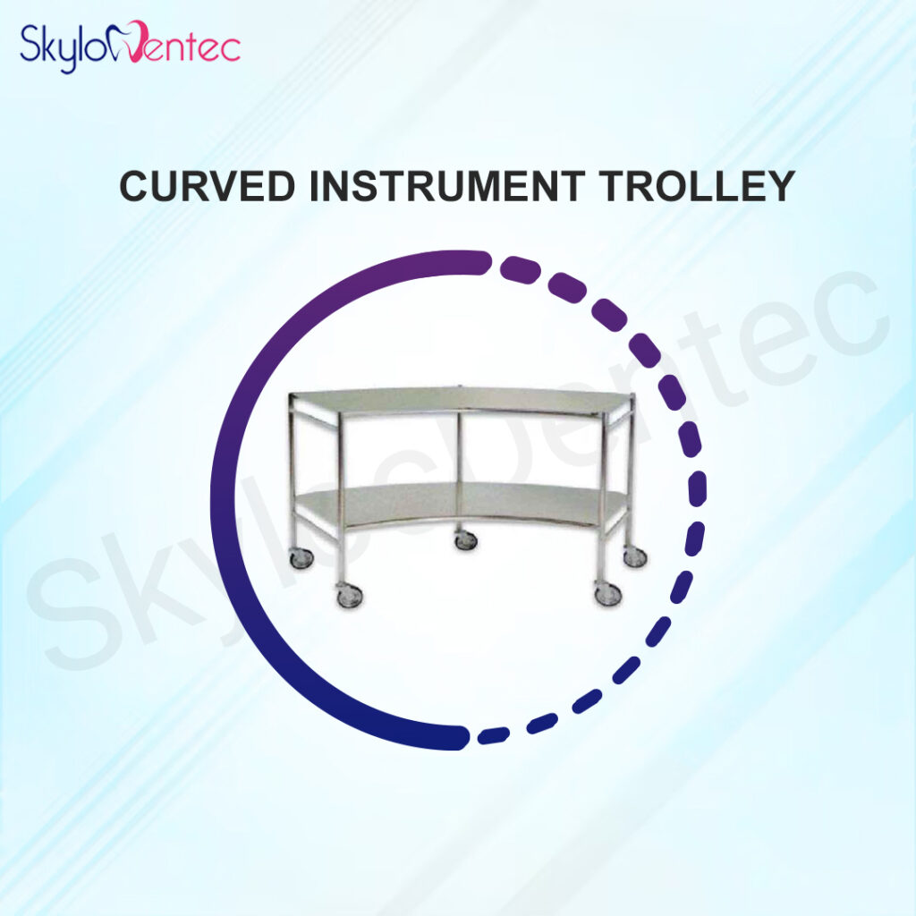 CURVED INSTRUMENT TROLLEY - Skyloc Dentec