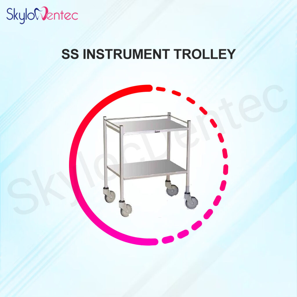 SS INSTRUMENT TROLLEY - Skyloc Dentec